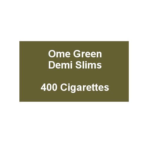 Ome Green Demi Slims - 20 packs of 20 cigarettes (20)