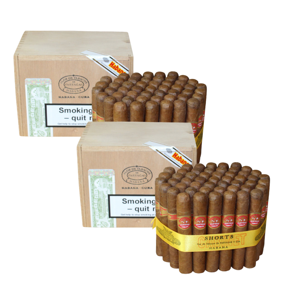 Partagas Shorts Cigar - 2 x Box of 25 (50) Bundle Deal