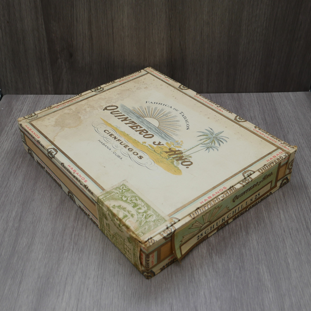 Empty Quintero y Hno Vintage Churchill Box