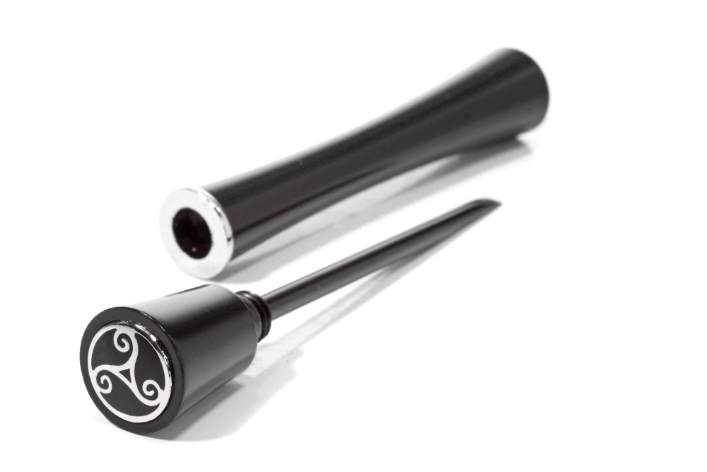 Rattrays Bone Pipe Tamper - Black Cap
