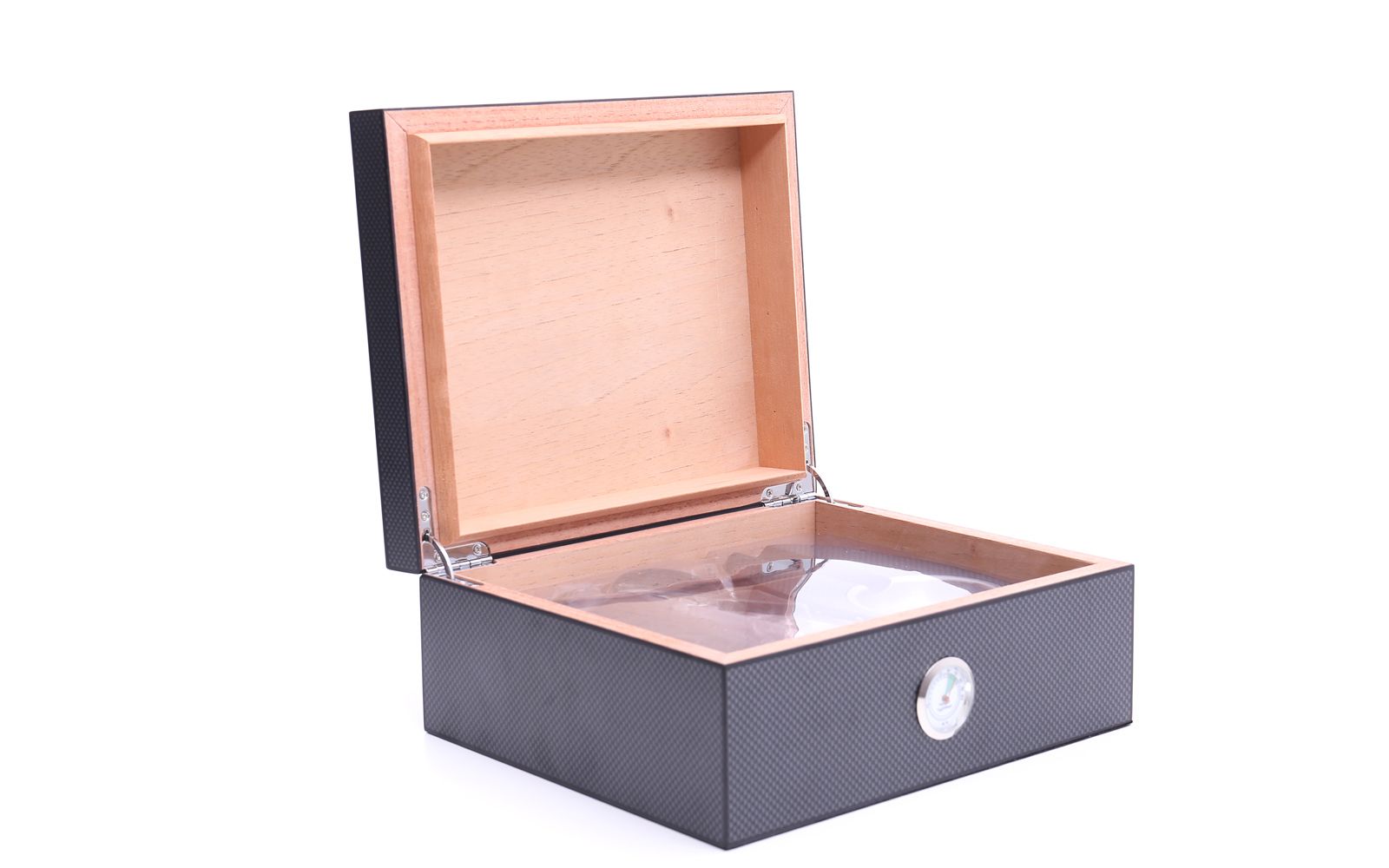 Savinelli Carbon Fibre Humidor & Accessories - 35 Cigar Capacity