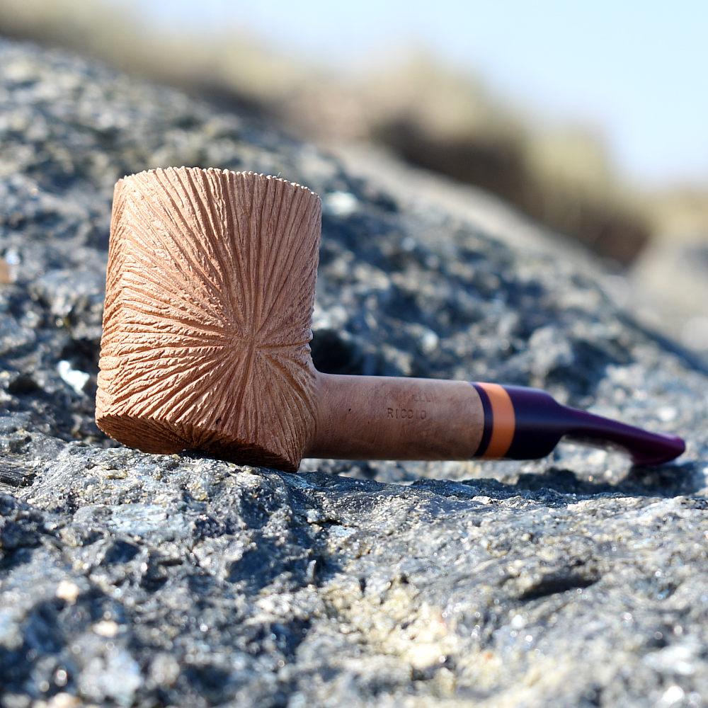 Savinelli Riccio 311 Natural Rustic 6mm Filter Fishtail Pipe (SAV534)