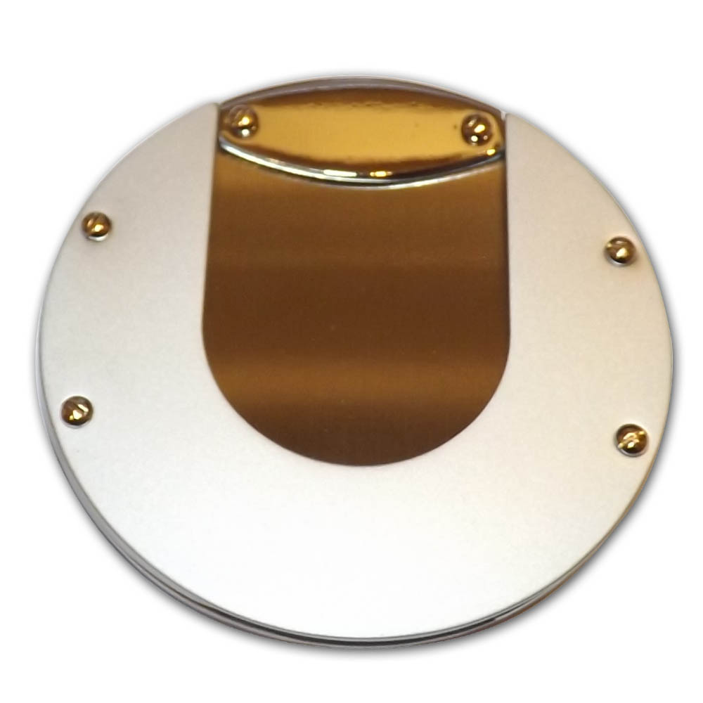 Slim Round Cigar Cutter – Satin Chrome Finish
