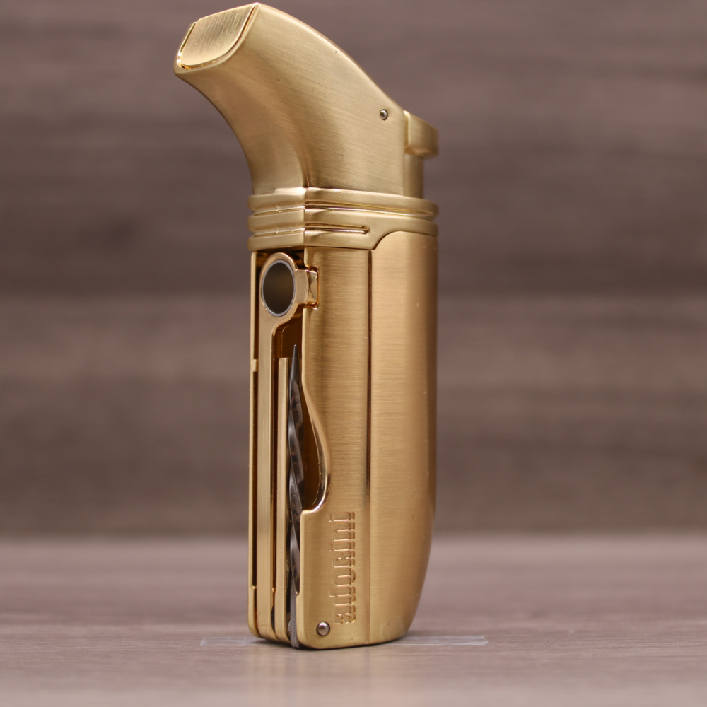 Adorini Puroso Double Jet Gold-Plated Solingen Blade Lighter