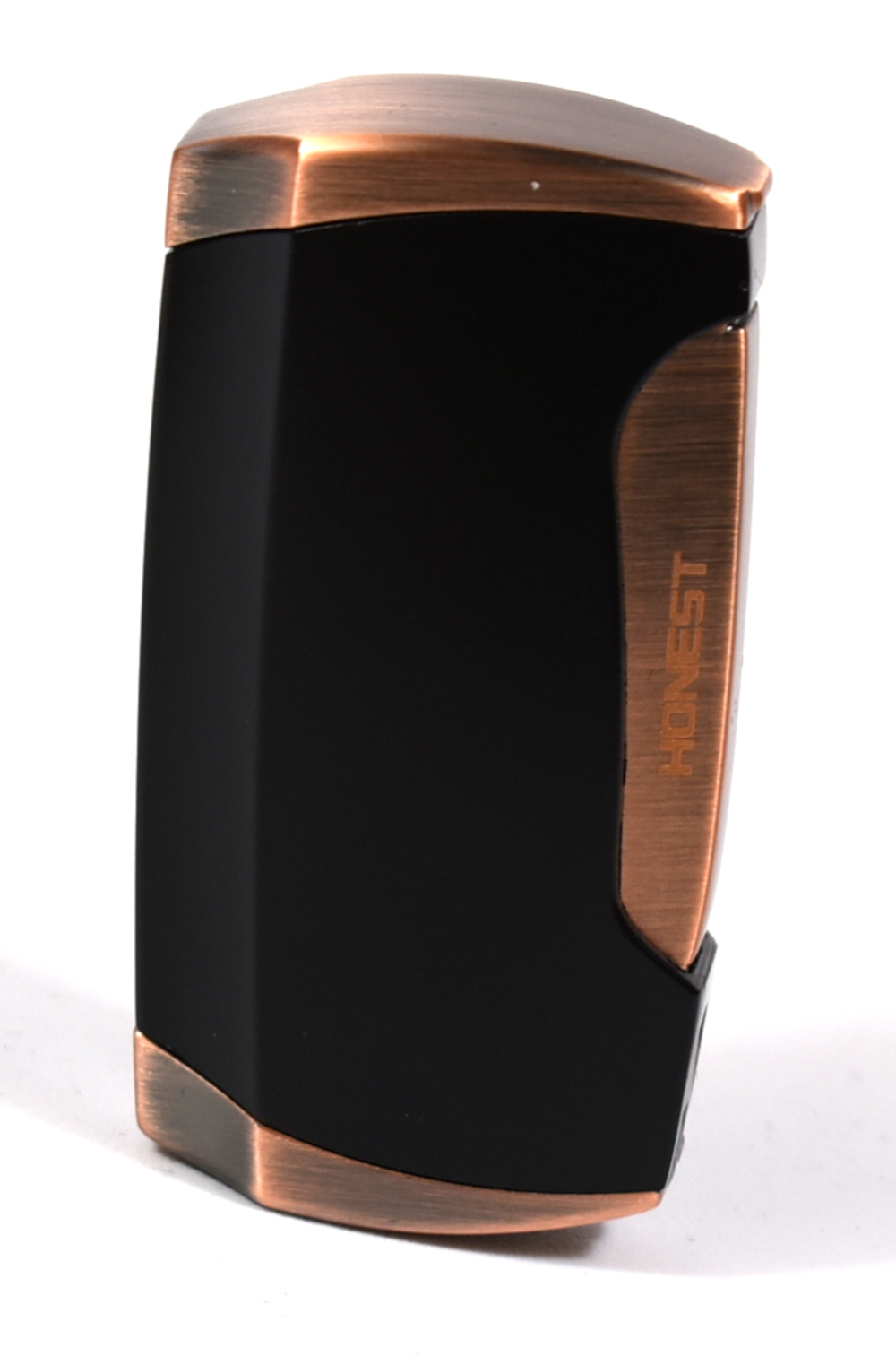 Honest Cigar Lighter and Ashtray Set - Black and Copper (HON115)