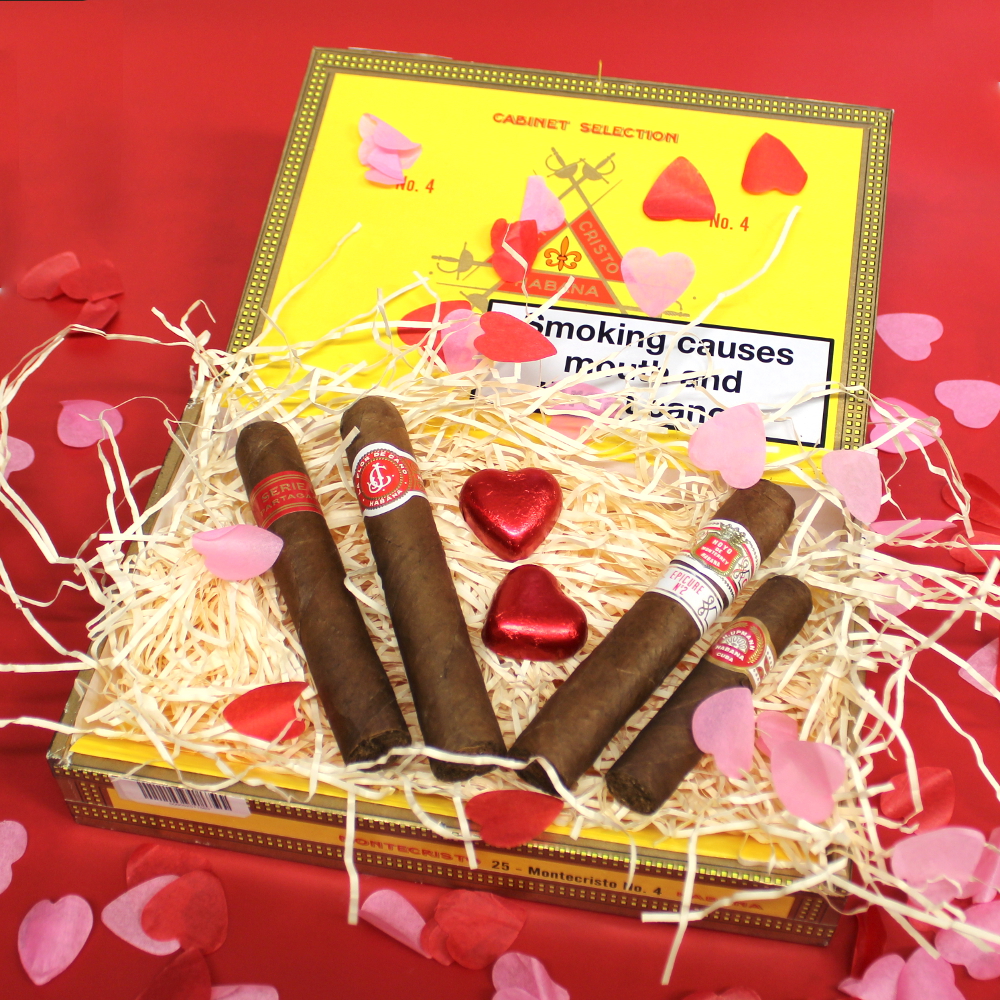 Cuban Lovers Ultimate Valentine Gift Sampler - 4 Cigars