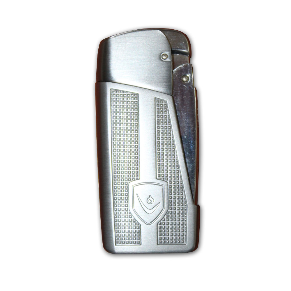 Vector General Windproof Cigarette Lighter - Chrome Satin