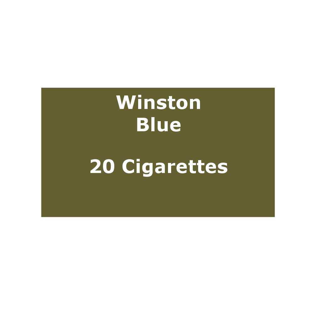 Winston Blue - 1 Pack of 20 Cigarettes (20)