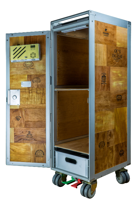 Adorini Cigar Cabinet Trolley Humidor - 800 Cigar Capacity
