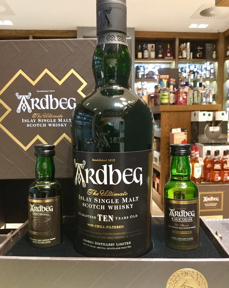 Ardbeg Exploration Gift Pack - 70cl Bottle Plus 2x5cl