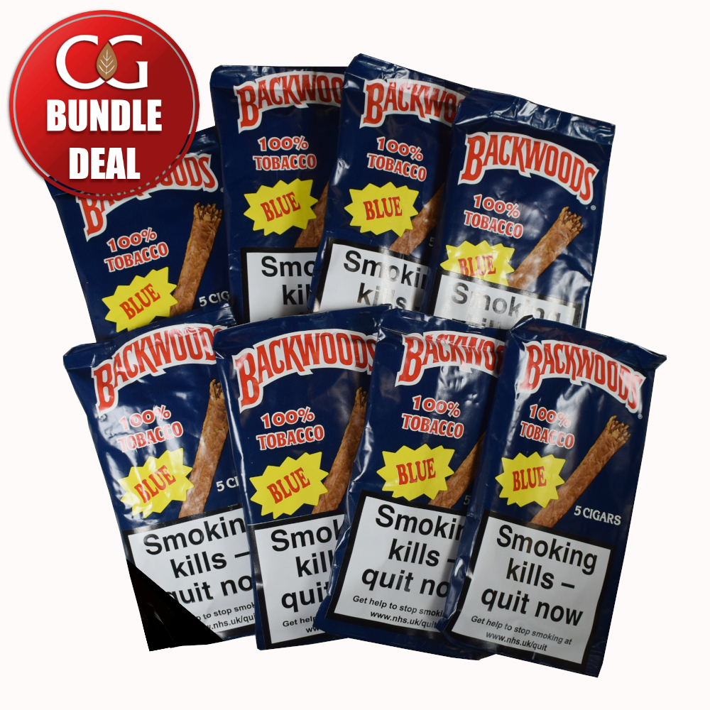 Backwoods Blue Cigars - 8 Pack of 5 (40) Bundle Deal