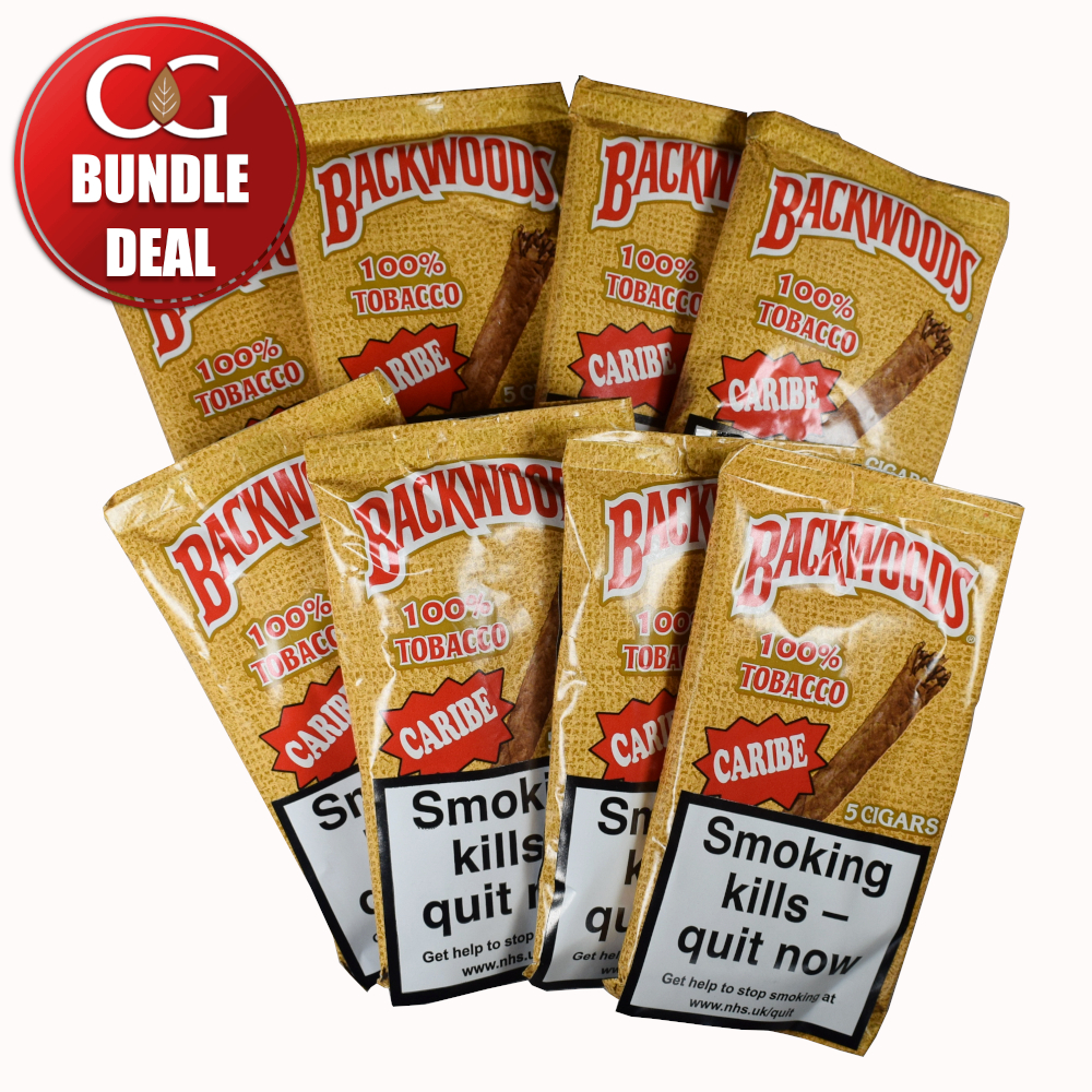 Backwoods Caribe Cigars - 8 Packs of 5 (40) Bundle Deal