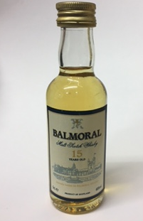Balmoral 15 Year Old Malt Scotch Whisky Miniature - 5cl 46%