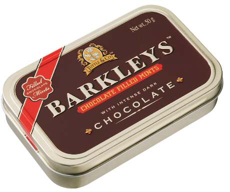 Barkley's Mints – Chocolate filled Peppermint Tin 50g
