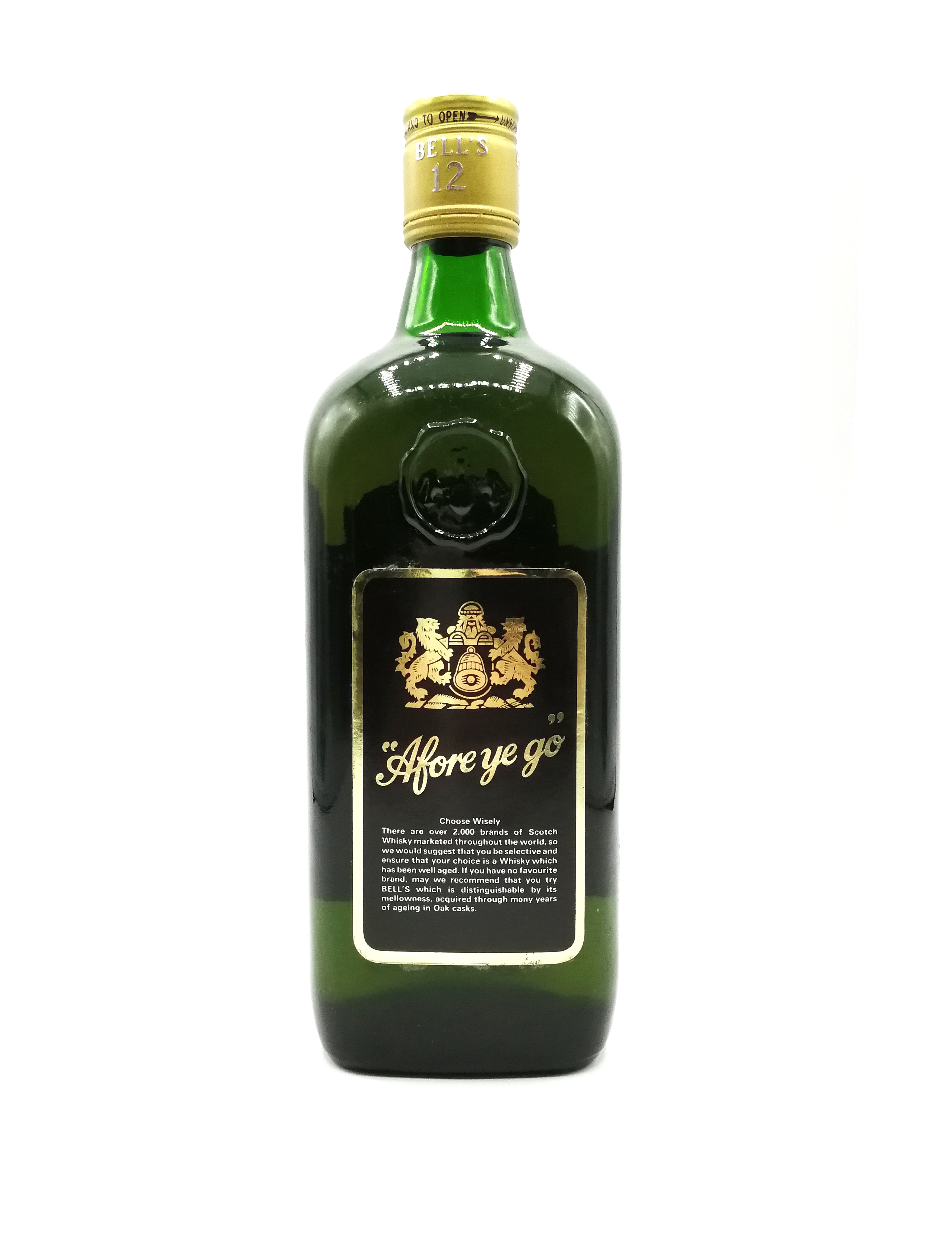 Bells 12yo Deluxe 60s/70s Blended Scotch - 70 Proof 26 2/3 FL. OZS