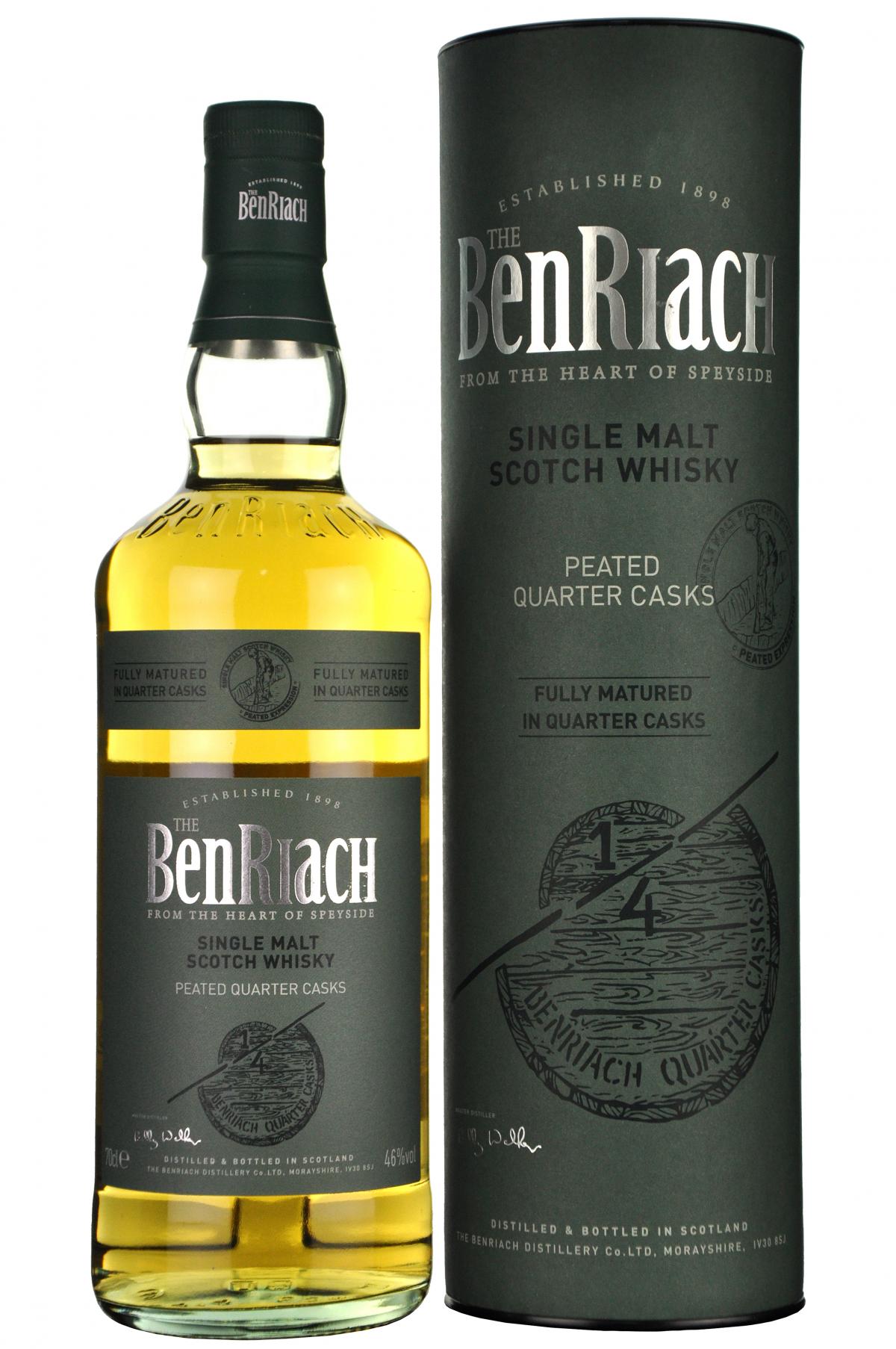 Benriach Peated Quarter Cask Whisky - 70cl 46%
