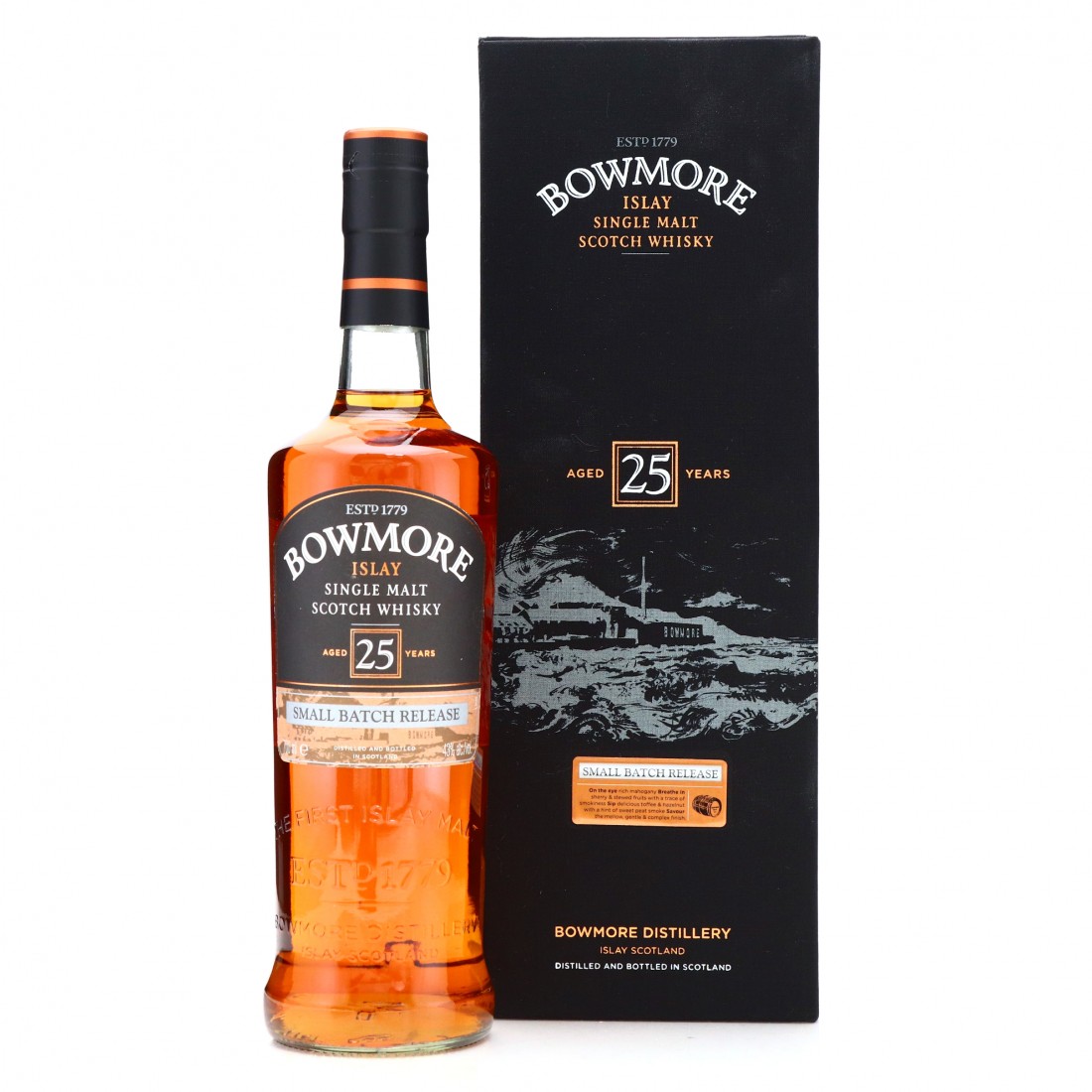 Bowmore 25 Year Old Single Malt Scotch Whisky - 70cl 43%