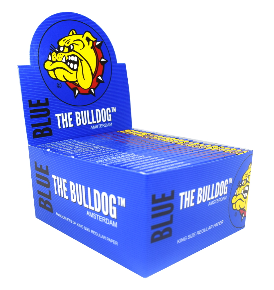 The Bulldog Blue King Size Rolling Papers 50 Packs