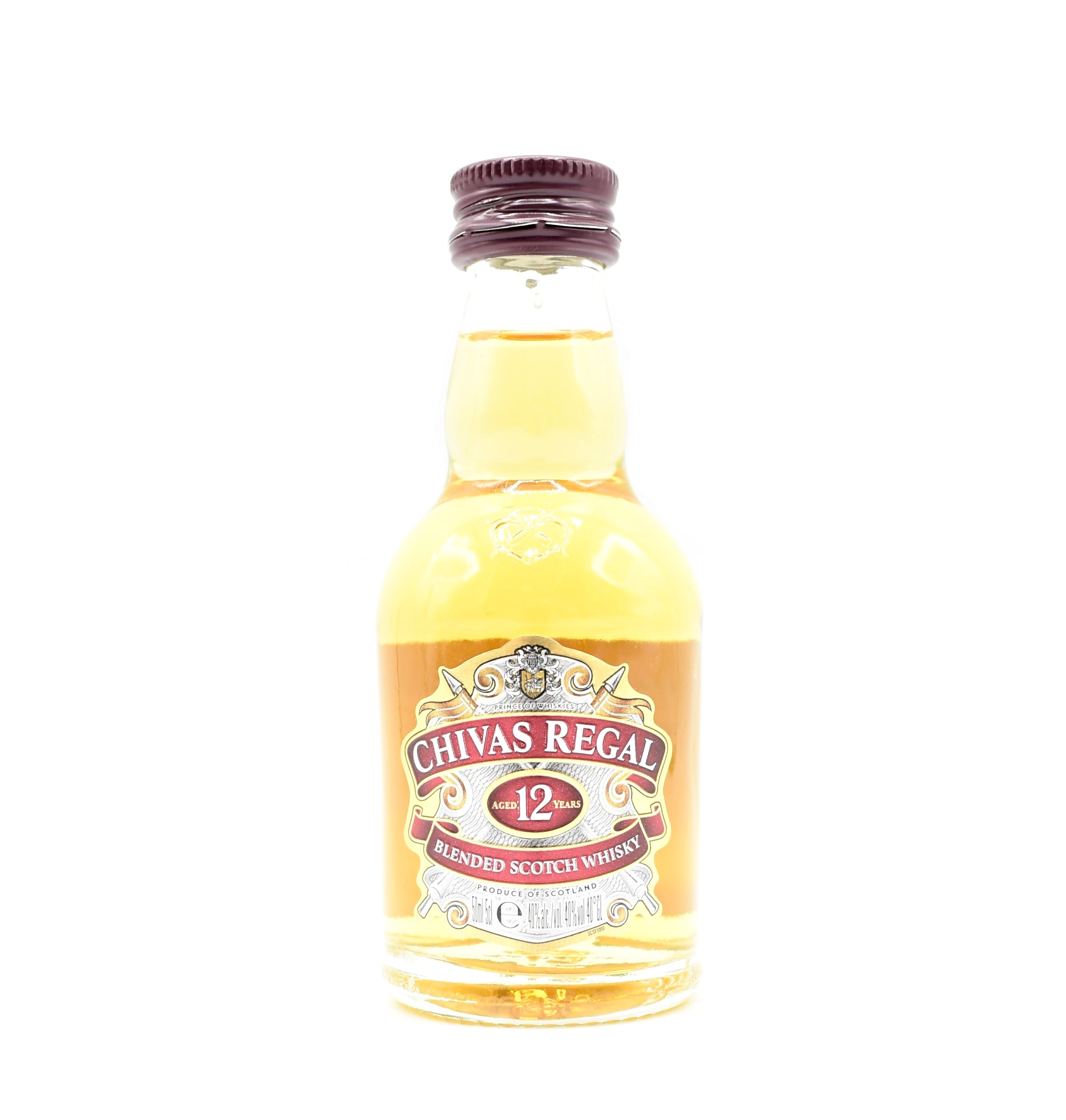 Chivas Regal 12 Year Old Whisky Miniature - 5cl