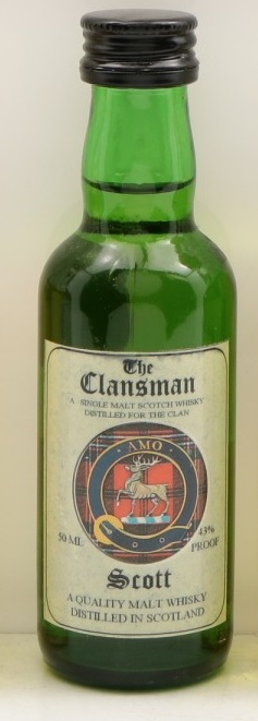 The Clansman Single Malt Scotch Whisky Miniature - 5cl 43 Proof