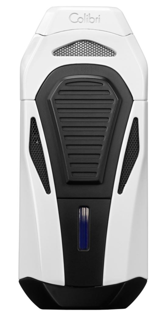 Colibri Boss Triple Flame Lighter - White & Matte Black
