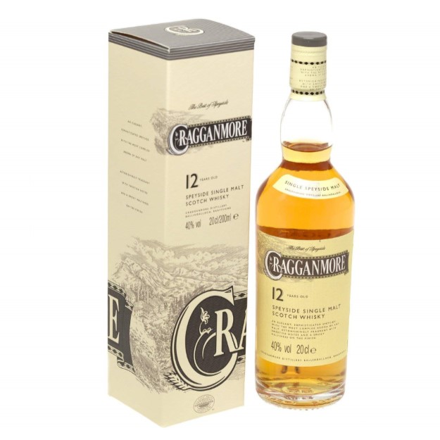 Cragganmore 12 Year Old Single Malt Scotch Whisky - 20cl 40%
