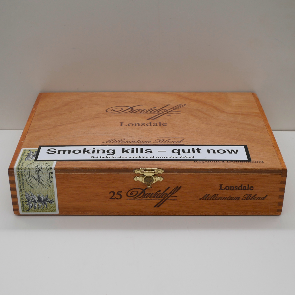 Empty Davidoff Millennium Lonsdale Cigar Box