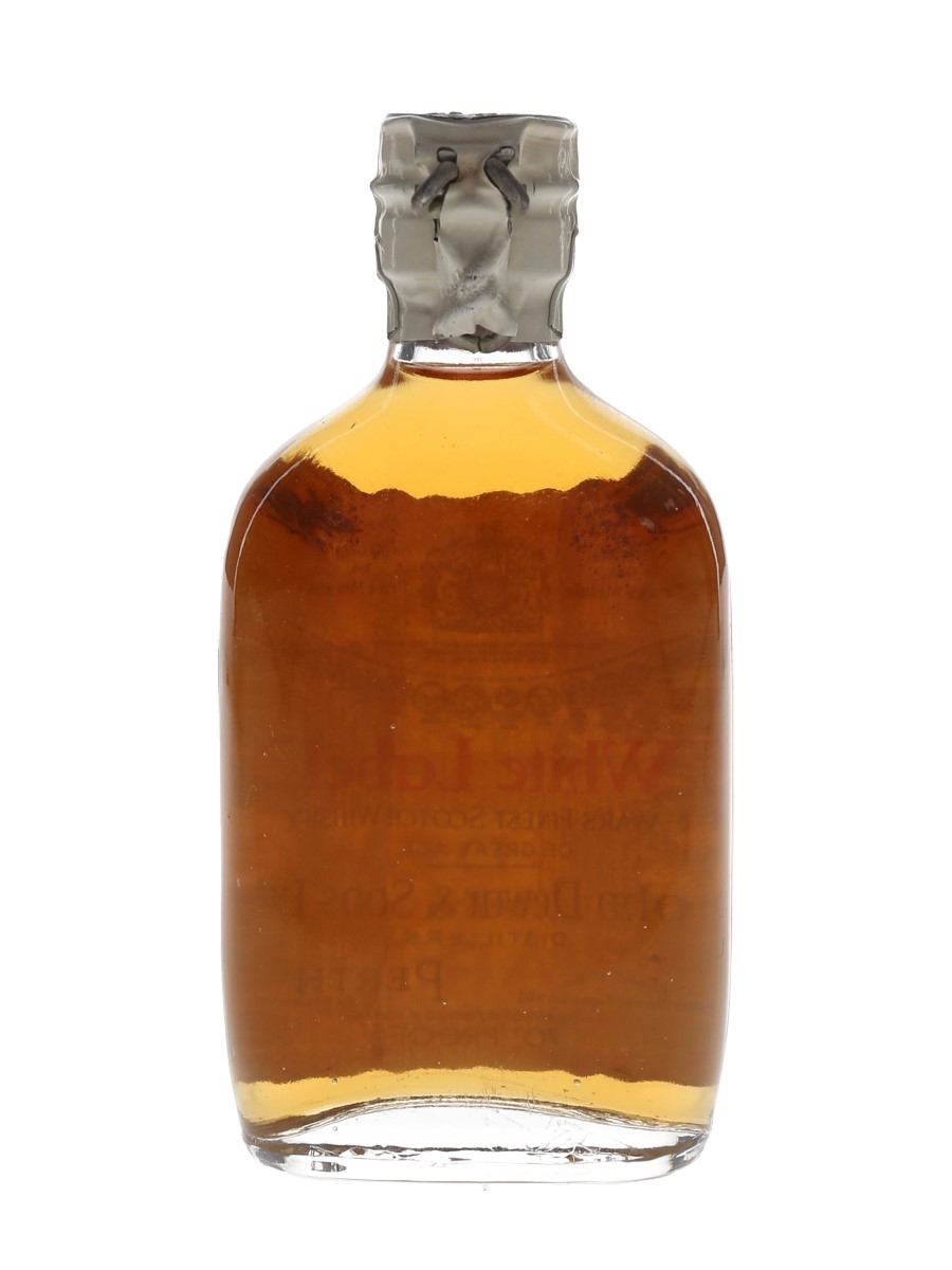 Dewars White Label Spring Cap Bottled 1950s Miniature - 40% 5cl