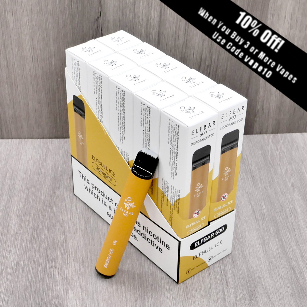 Elf Bar 600 Disposable Vape Bar - Elfbull Ice (Formerly Energy Ice ...