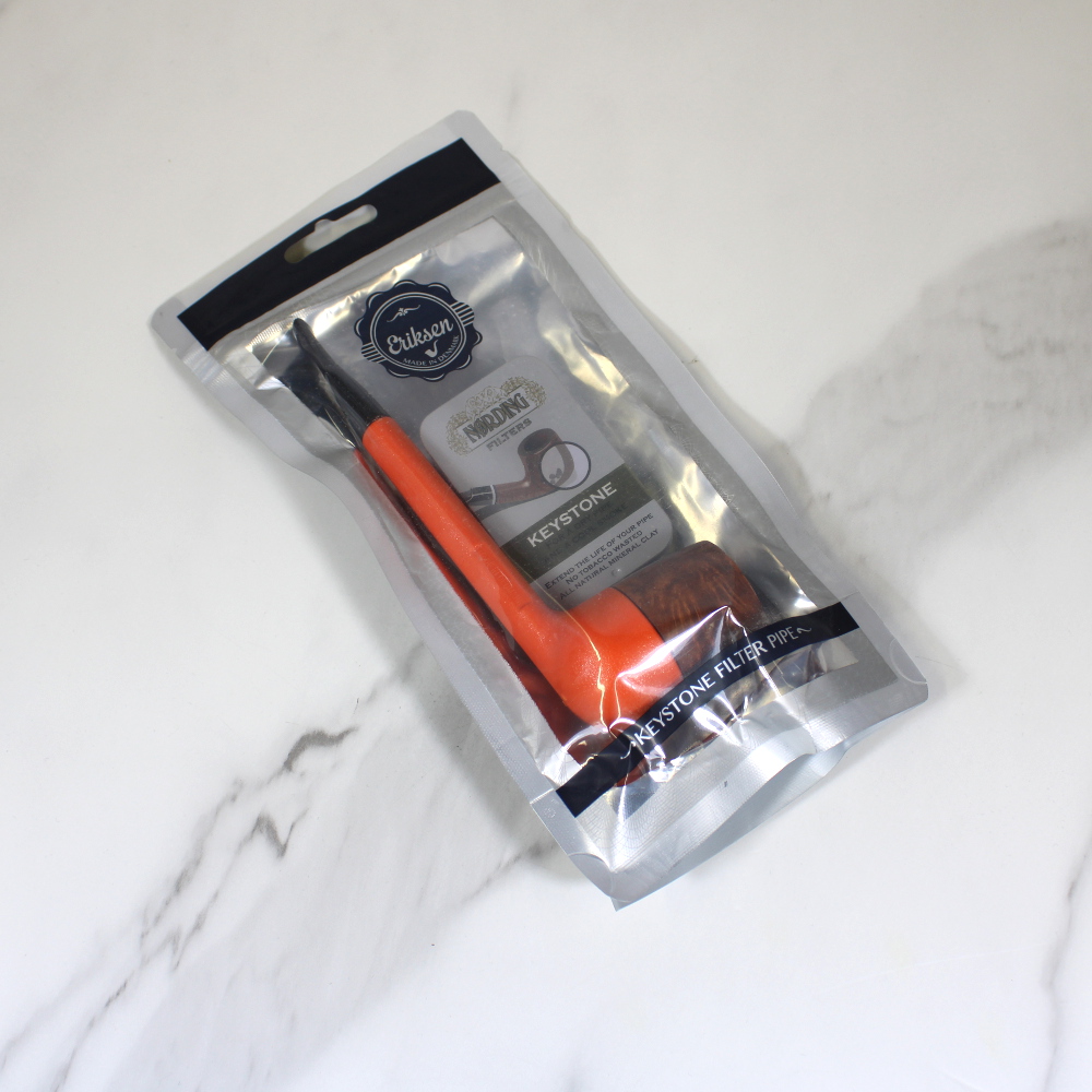 Erik Nording Eriksen Keystone Pipe with Keystone Filters - Orange - (EN226)