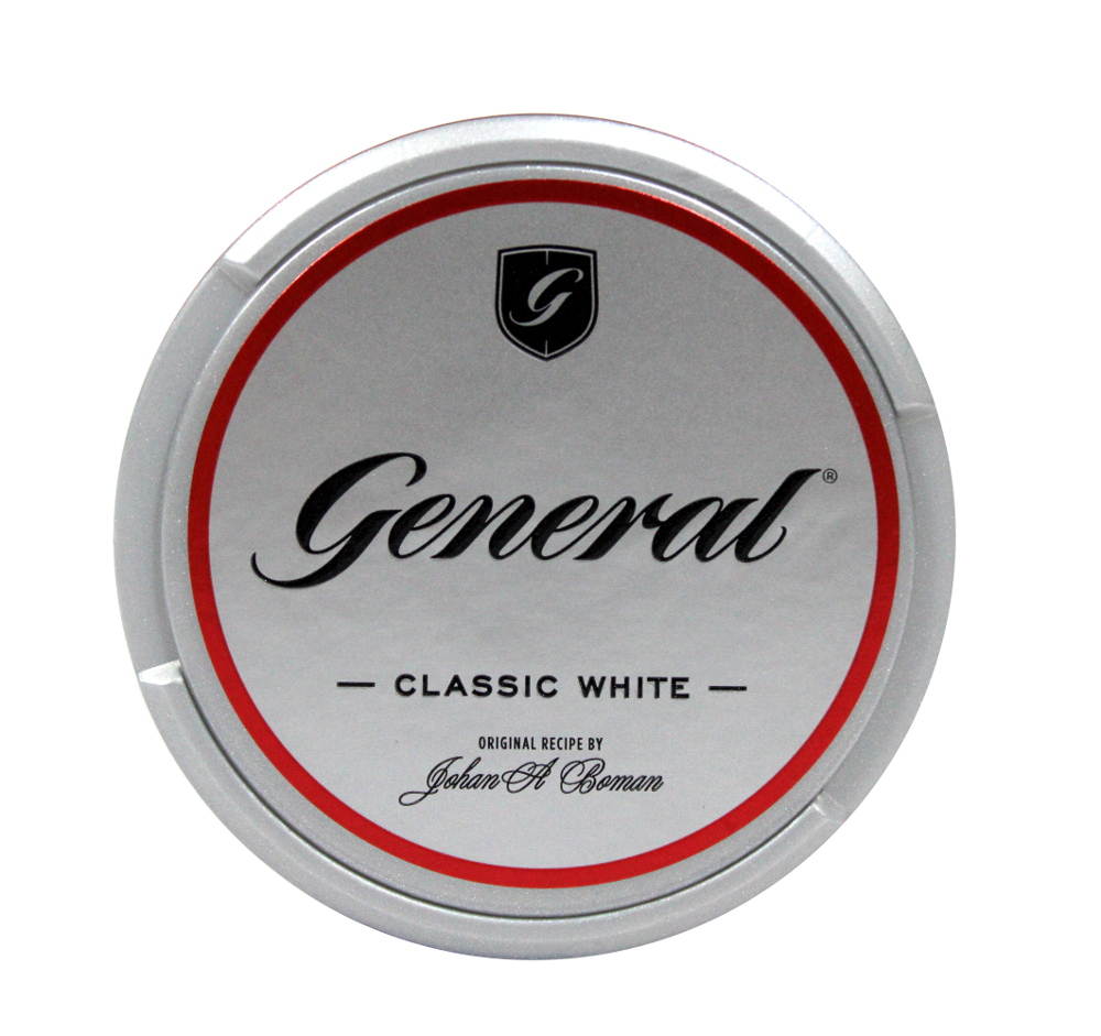 General Cut Titanium Original White Chewing Tobacco Bag 1 Tin