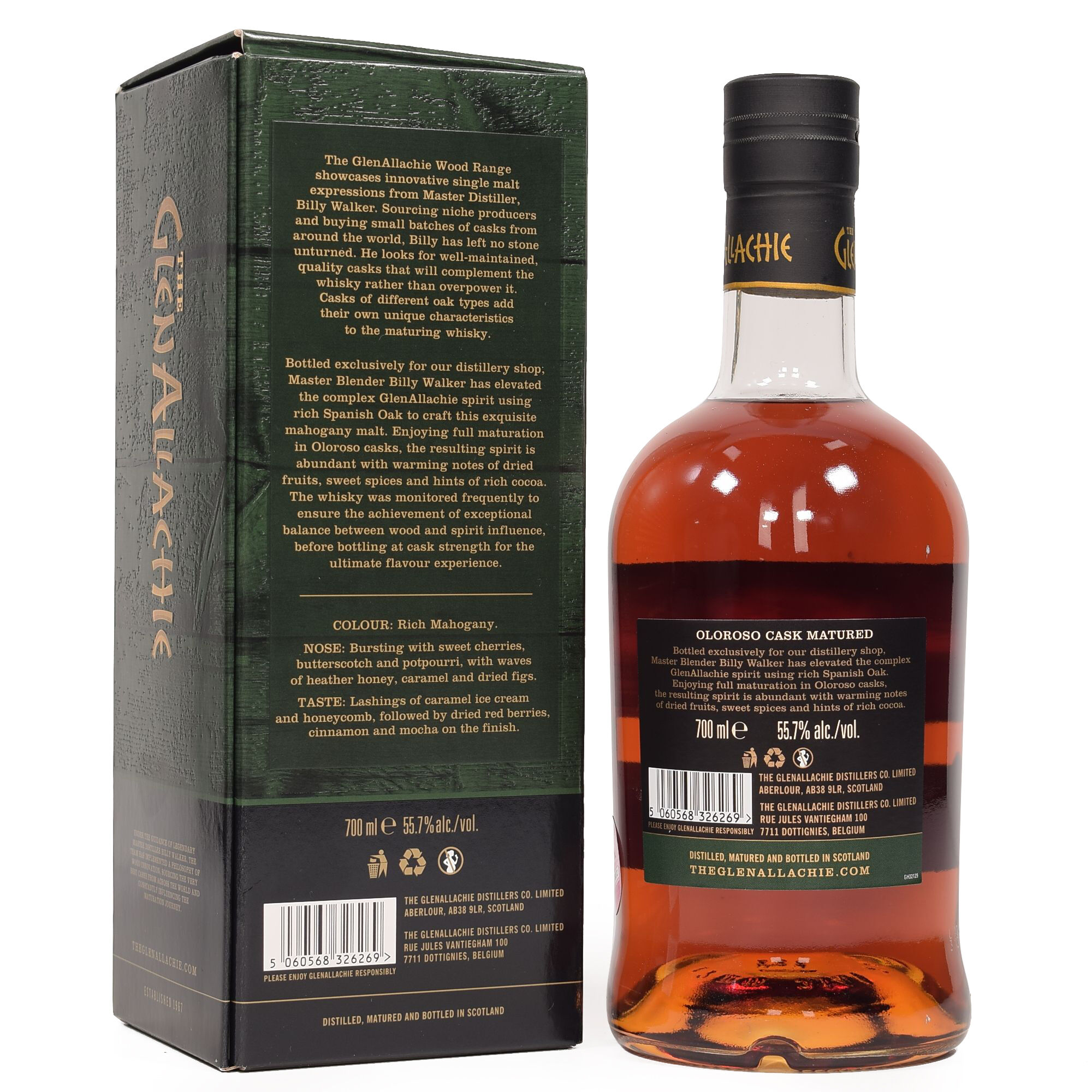 Glenallachie 13 Year Old Oloroso Cask Strength Distillery Exclusive - 55.7% 70cl