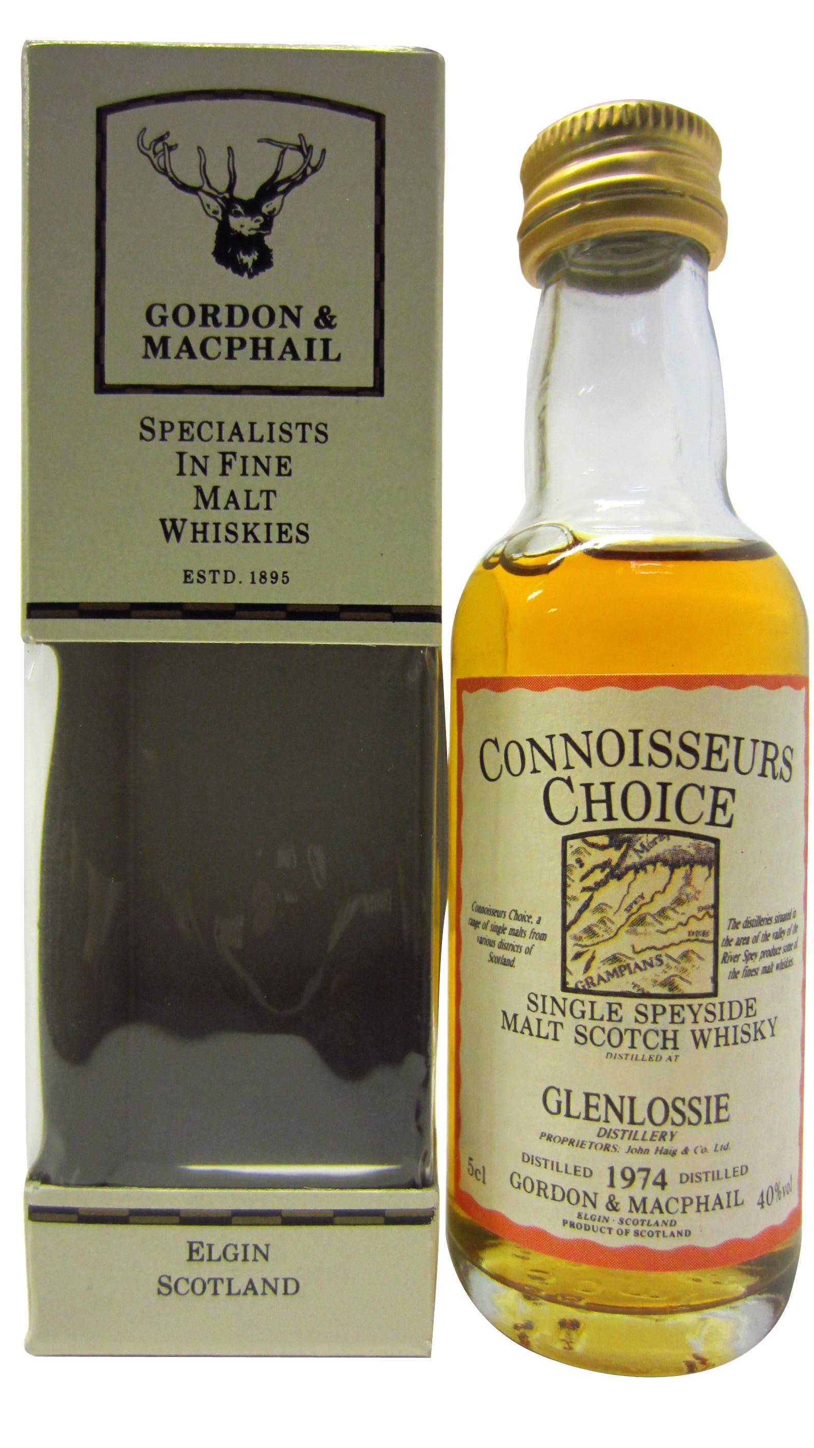 Glenlossie 1974 Connoisseur Choice Single Malt Scotch Whisky Miniature ...