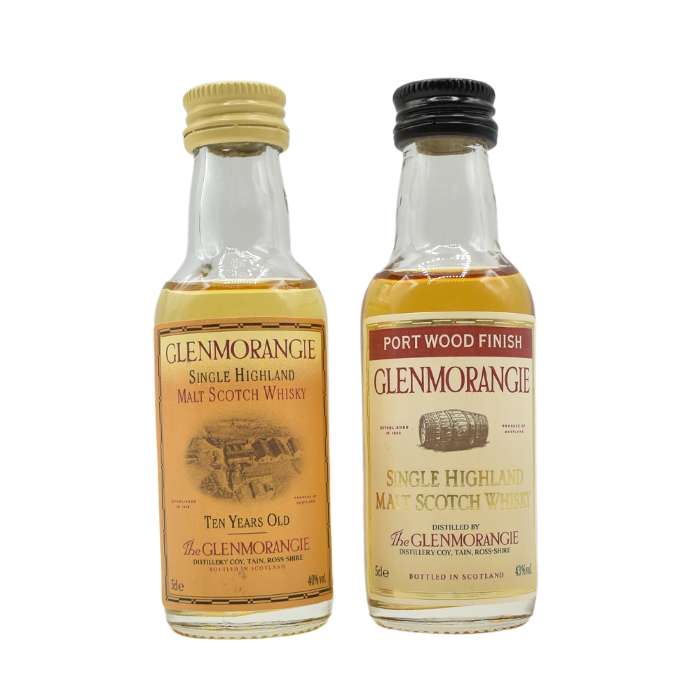 Glenmorangie 10 Year Old & Port Wood 2x5cl Miniatures with Tin
