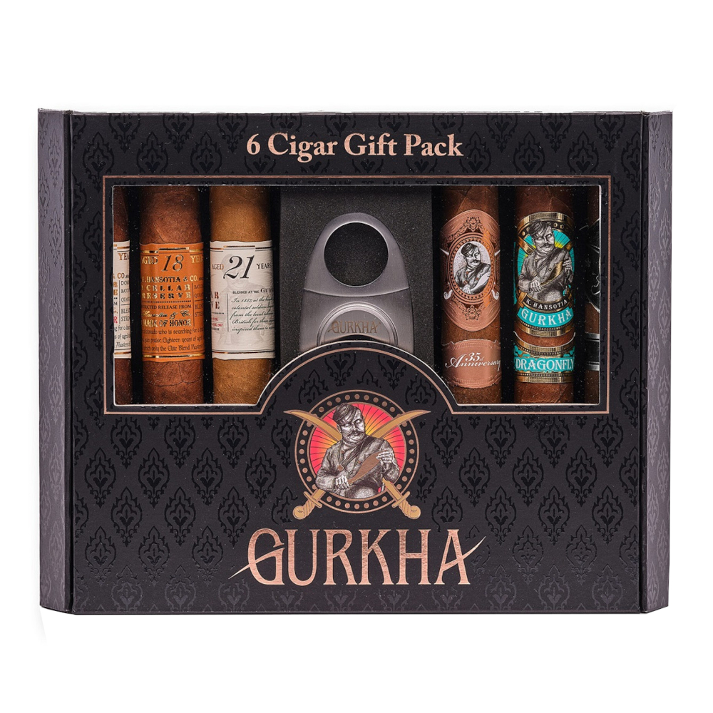 Gurkha Toro Gift Pack Sampler - 6 Cigars & Cutter
