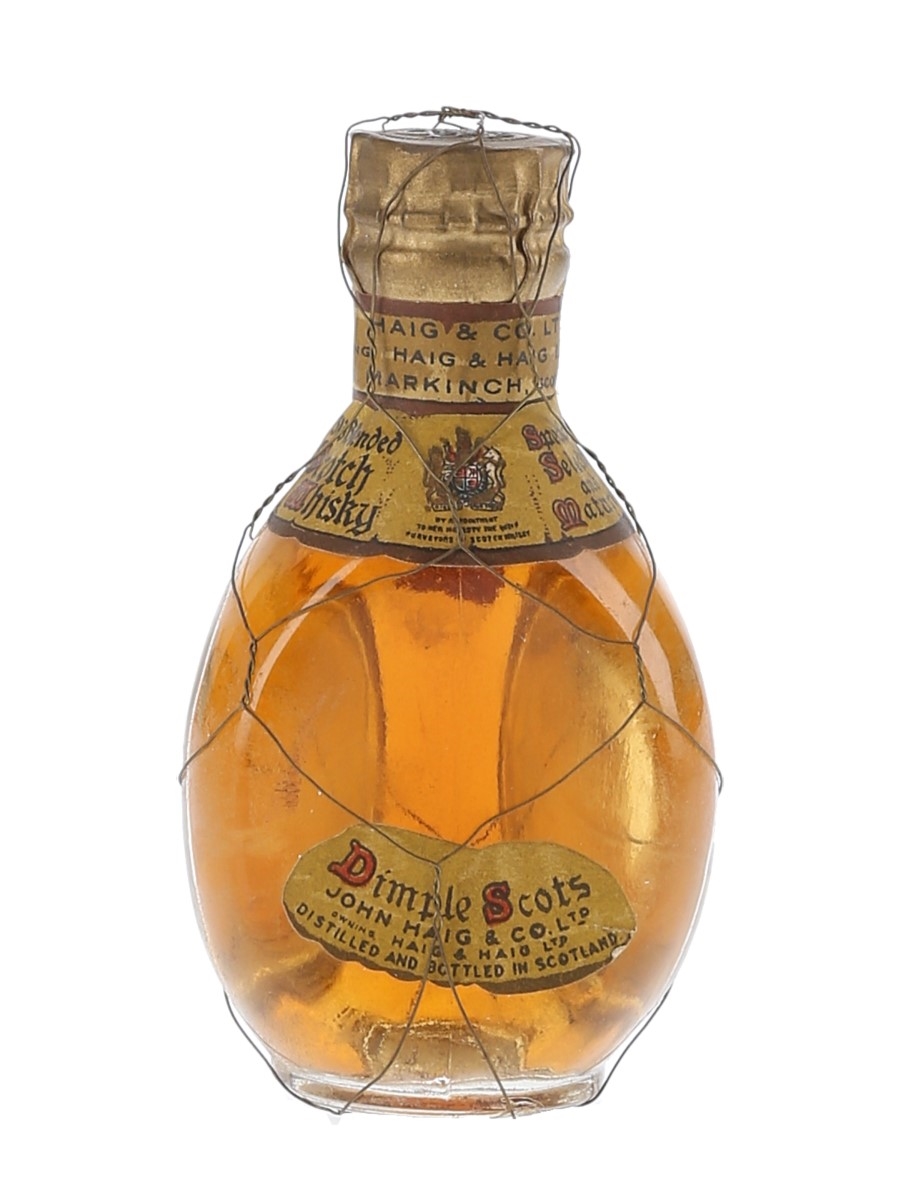 Haigs Dimple Spring Cap Bottled 1950s Vintage Miniature - 5cl 40%
