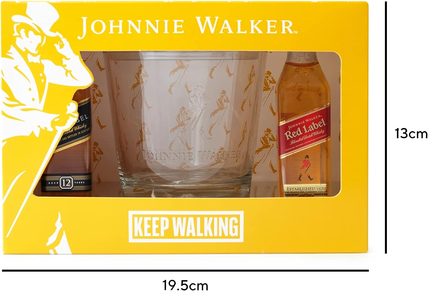 Johnnie Walker 5cl Duo & Glass Tasting Set - 2x5cl