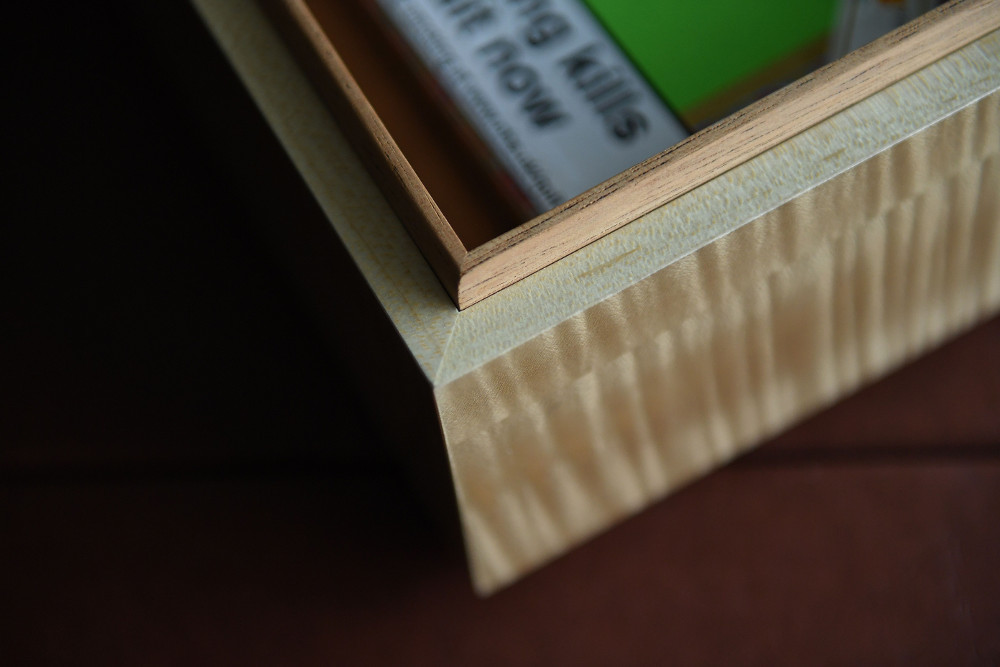 Northmoor Rippled Sycamore & Maple Humidor - 150 Capacity