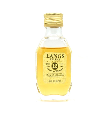 Langs Select 12yo Scotch Whisky Miniature - 43% 5cl