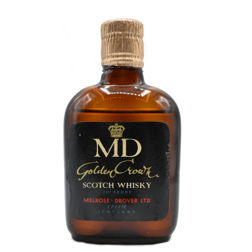 MD Golden Crown Bottled 1950s/60s Melrose Drover Whisky Miniature - 70 ...
