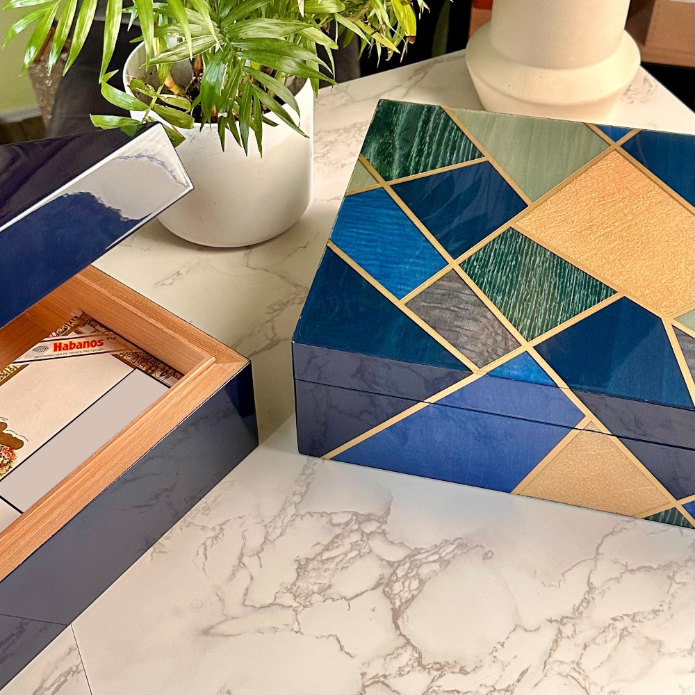 Morici Tellux Mediterraneo Cigar Humidor - 50 Cigar Capacity