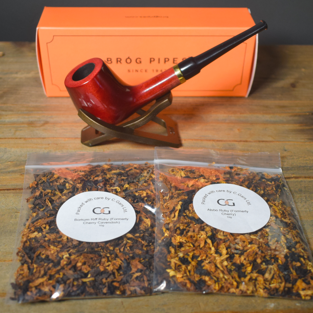 Bens Mr Brog Dublin 30 Straight Metal Filter Pipe (MB6304) & Ruby Pipe ...