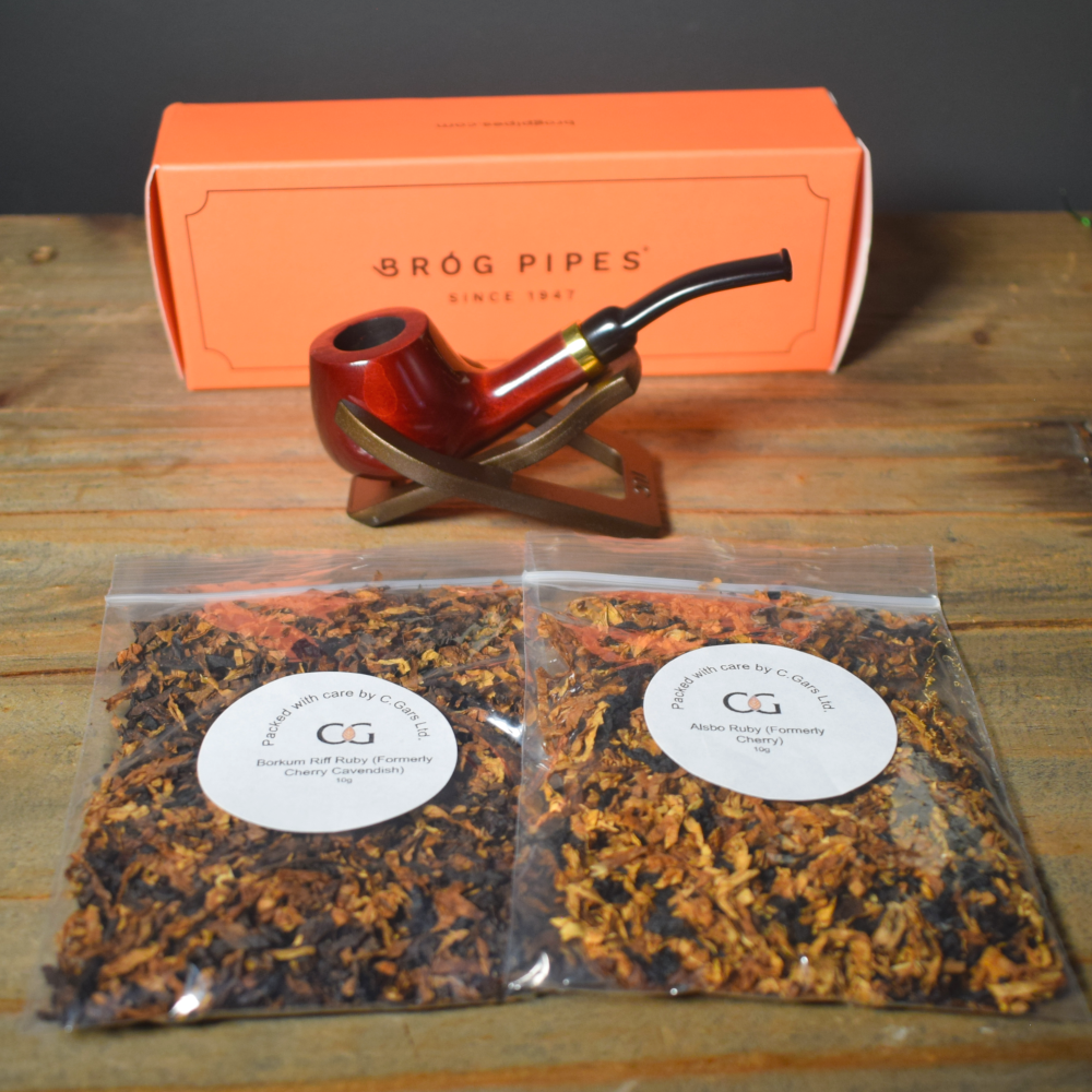 Bens Mr Brog Ducat 32 Metal Filter Pipe (MB6555) & Ruby Pipe Tobacco ...