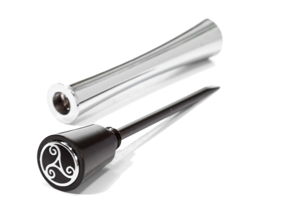 Rattrays Bone Pipe Tamper - Black Cap