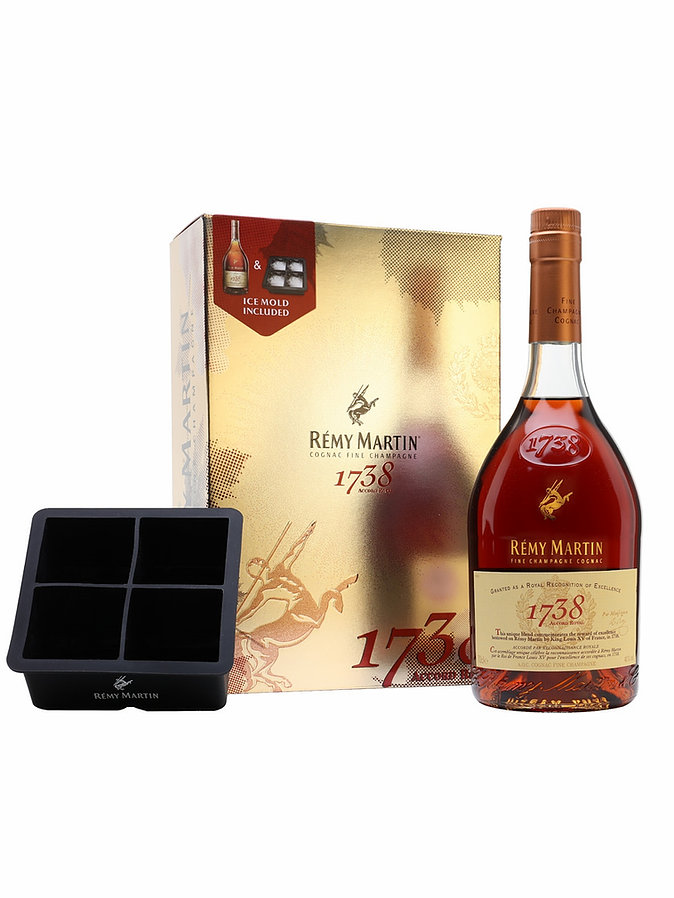 Remy Martin 1738 70cl Bottle & Ice Mould Gift Pack
