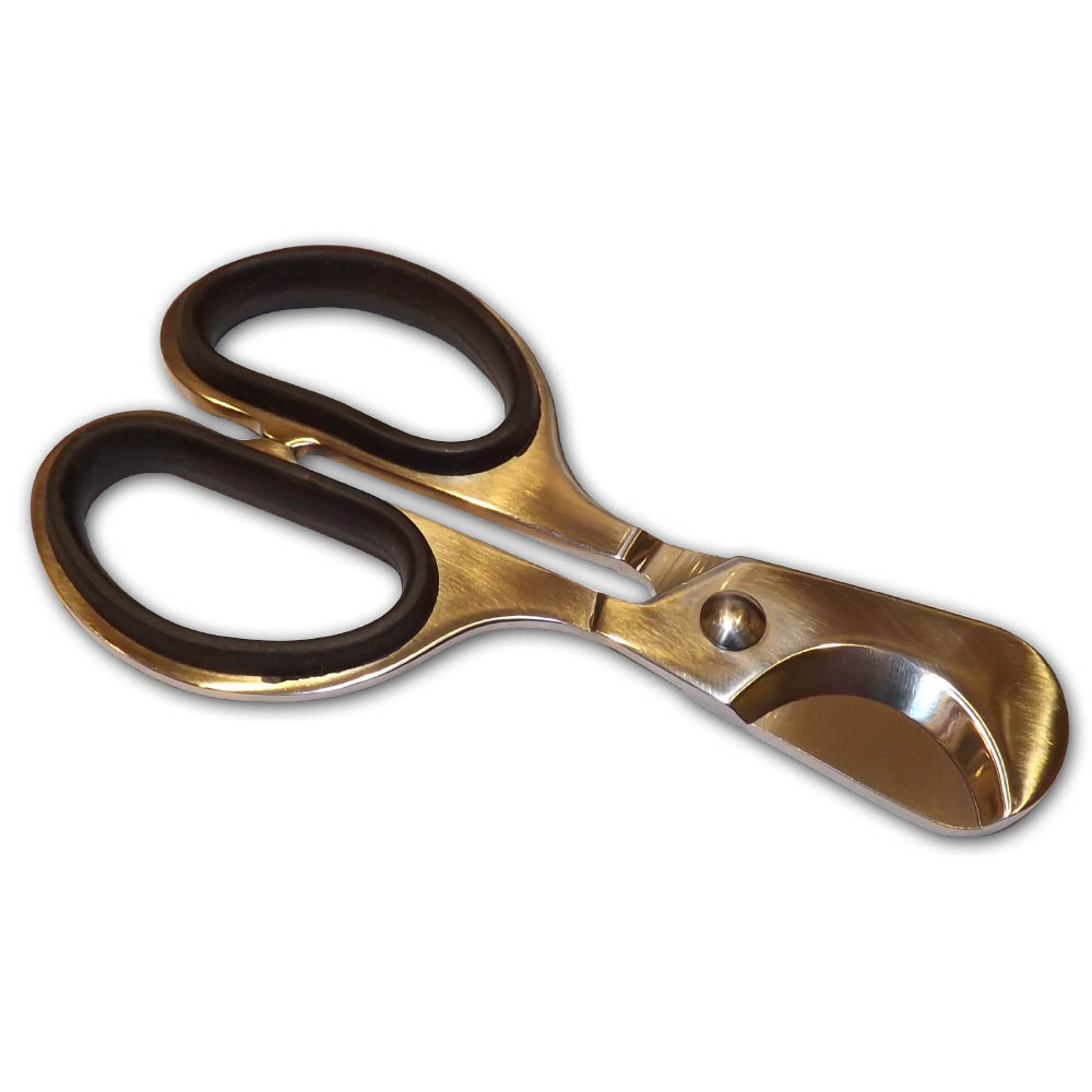 Cigar Scissors – Chrome and Rubber – Up to 50 ring gauge
