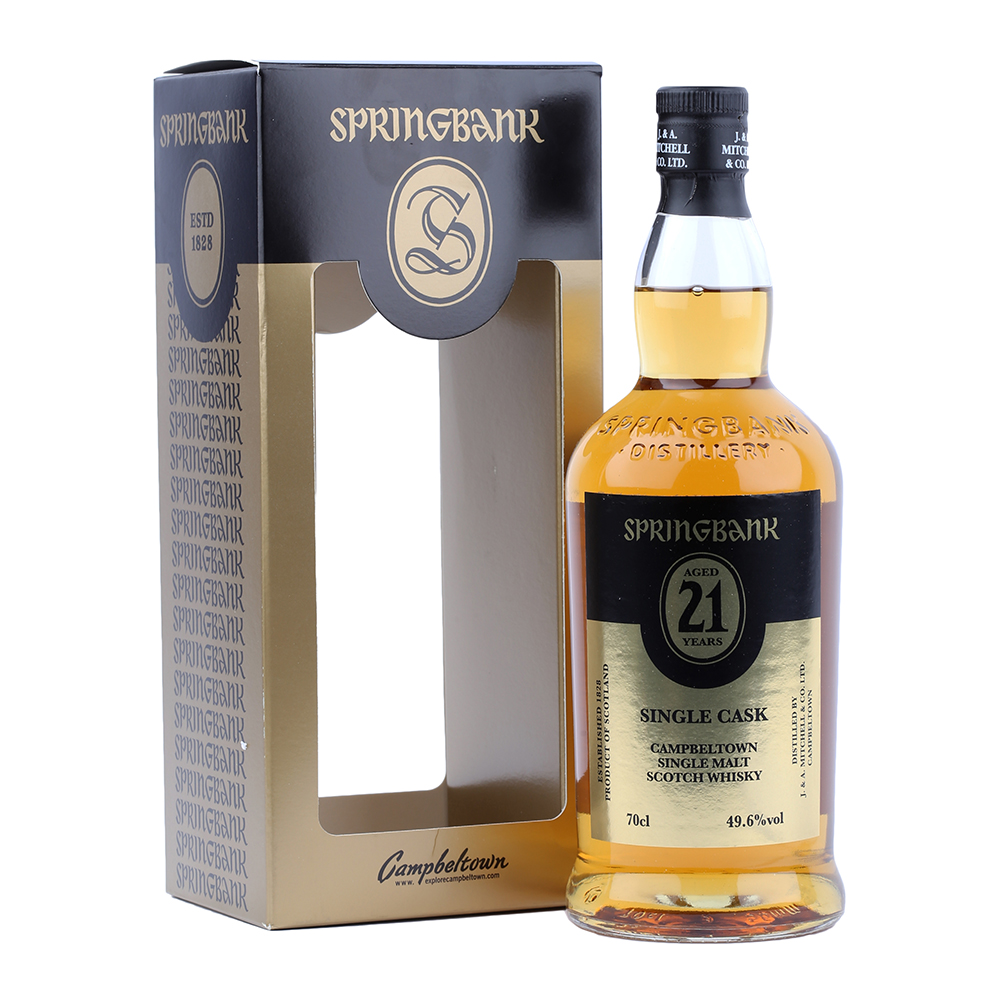 Springbank 21 Year Old Cask Strength Single Malt Scotch Whisky - 70cl 49.6%