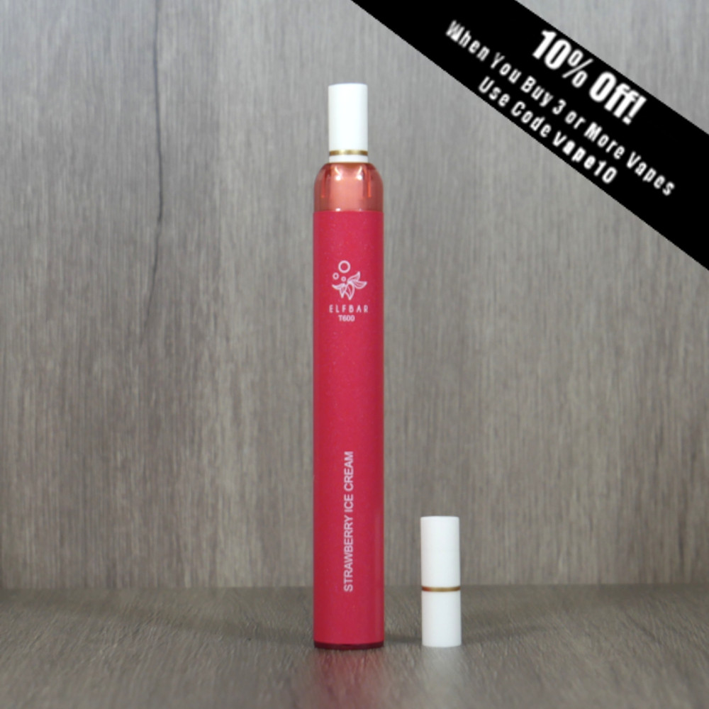 Elf Bar T600 Disposable Vape Bar - Strawberry Ice Cream