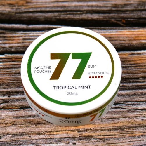77 Nicopods 20mg Nicotine Pouches - Tropical Mint - 1 Tin