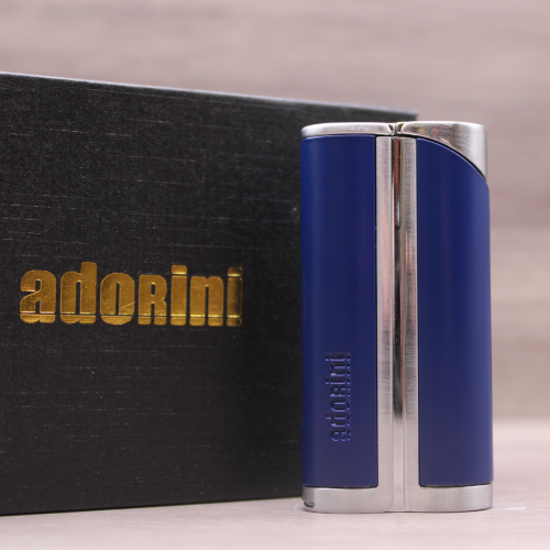 Adorini Curve Jet Lighter - Blue & Silver (AD086)